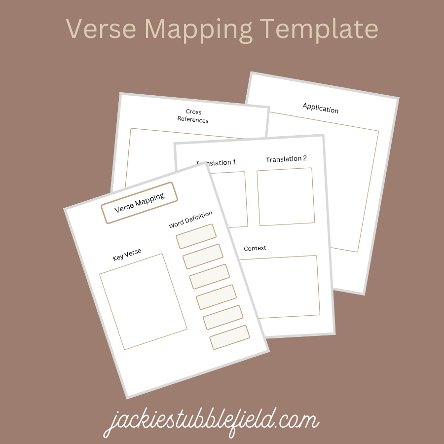 Free Bible Verse Mapping Template for Beginners - From loss to hope